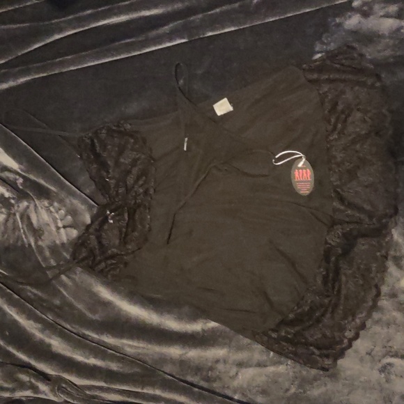 Avid Love | Intimates & Sleepwear | Nwt Black Floral Lace Lingerie Set ...